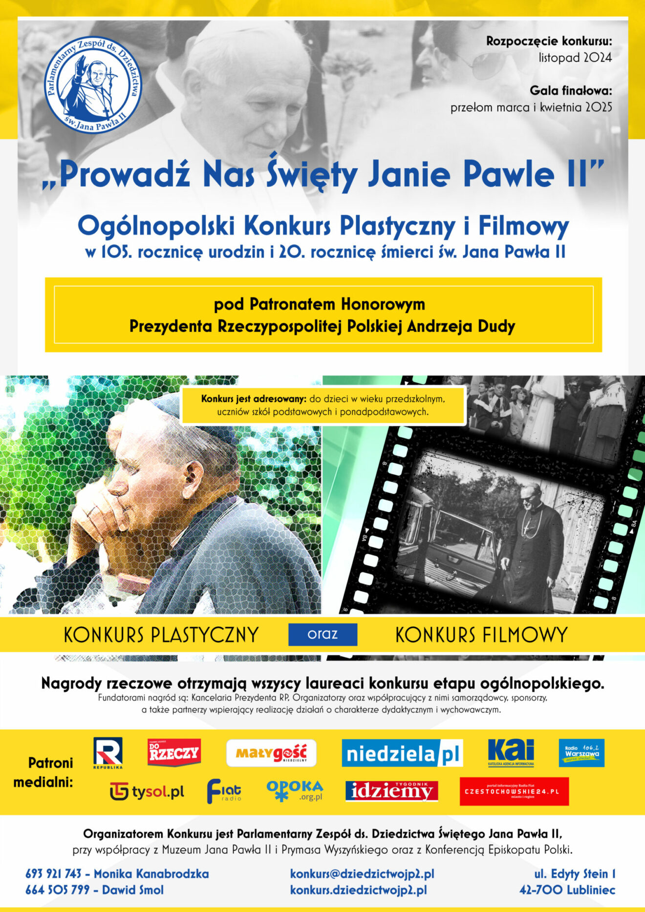 Konkurs „Prowadź Nas Święty Janie Pawle II” | eKAI